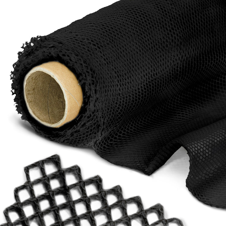 Cotton Mesh Fabric Black 220g/m2 1m – Allbag